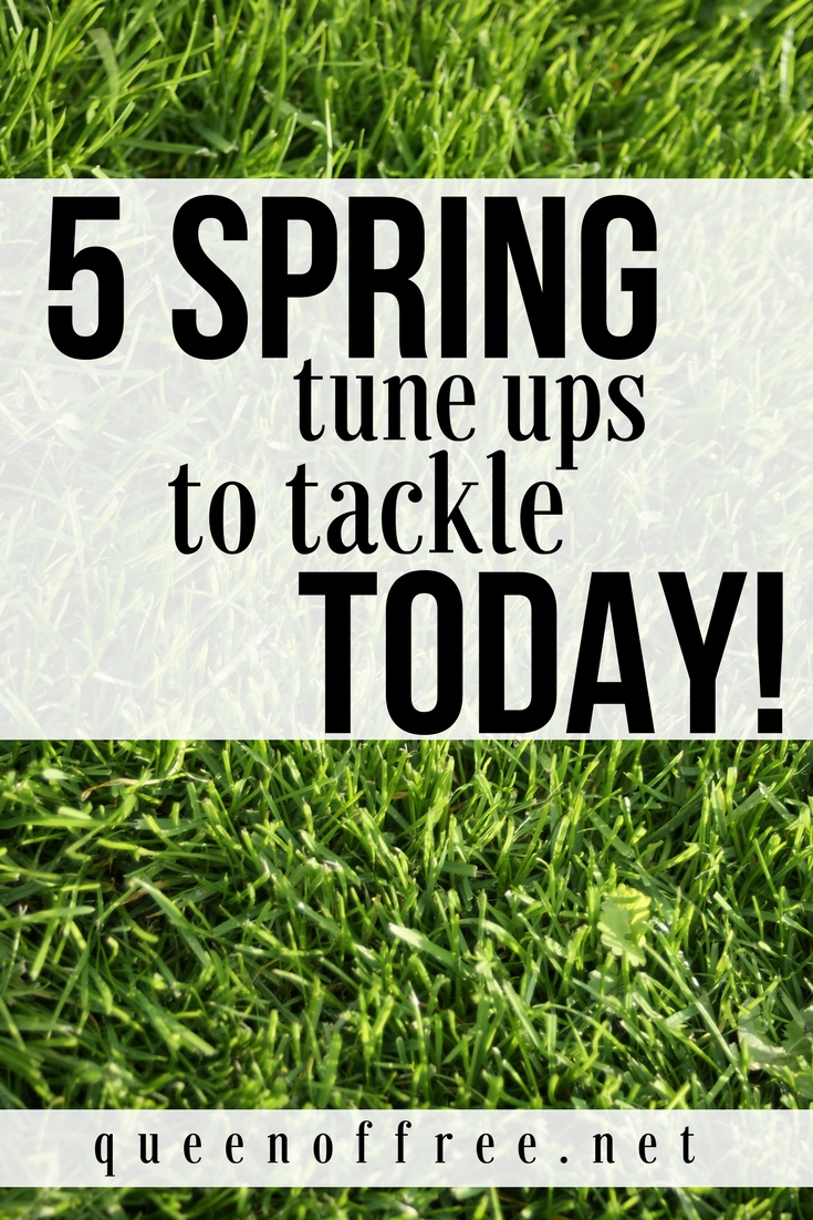 5 Spring Tune Ups to Make TODAY to Save Money! - Queen of Free