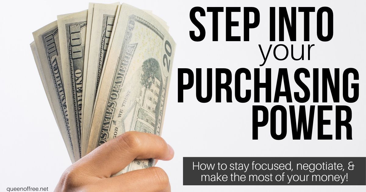 Stepping Into Your Purchasing Power - Queen of Free